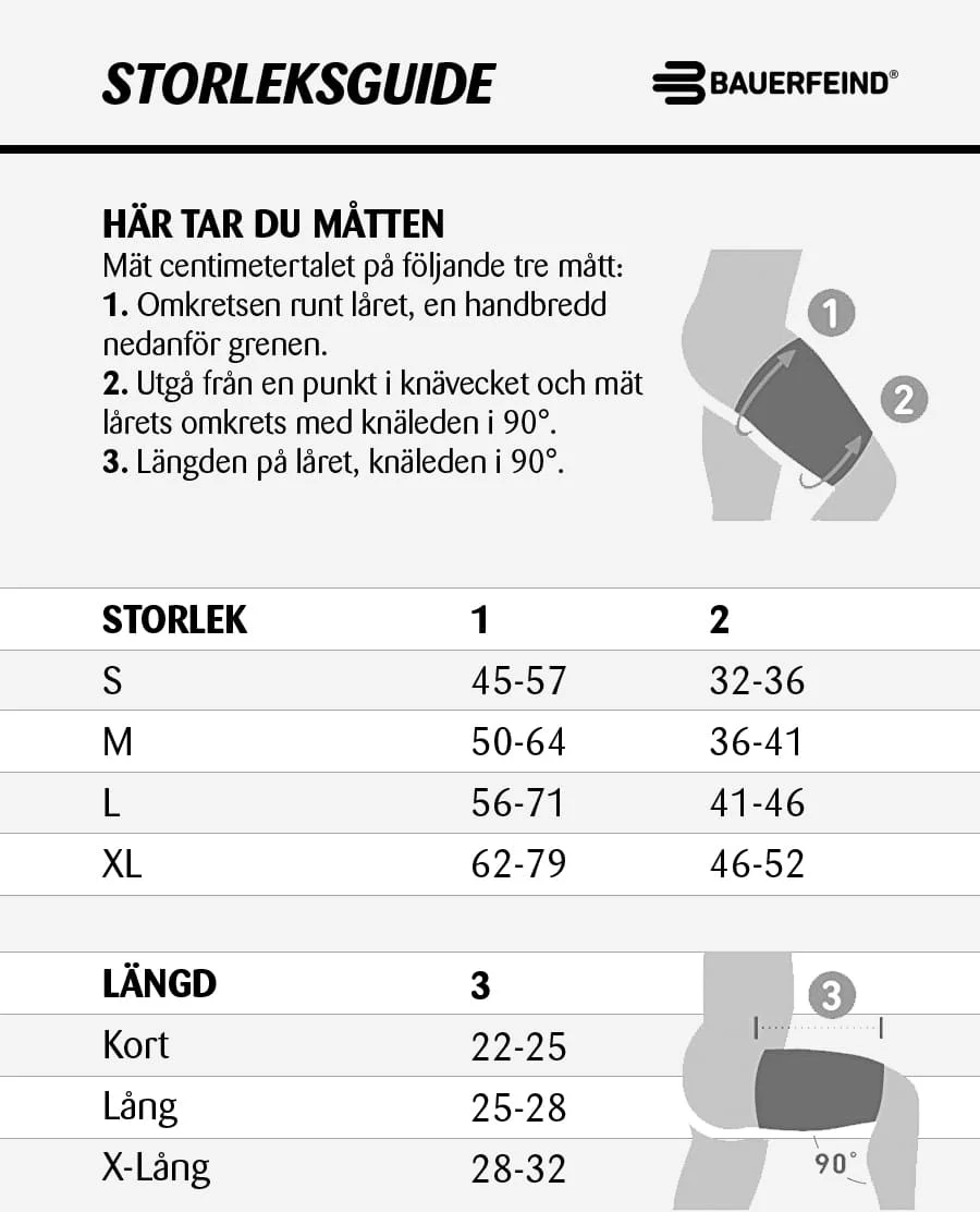 Bauerfeind Sports Compression Sleeves Upper Leg | Gå & Löpkliniken